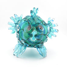 Glass Puffer Fish Aqua Green