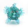 Glass Puffer Fish Aqua Green